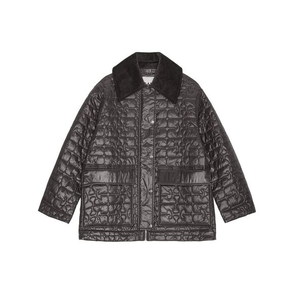 Ganni | Jackets & Coats | Ganni Grey Jackets Puffer Jackets Women ...